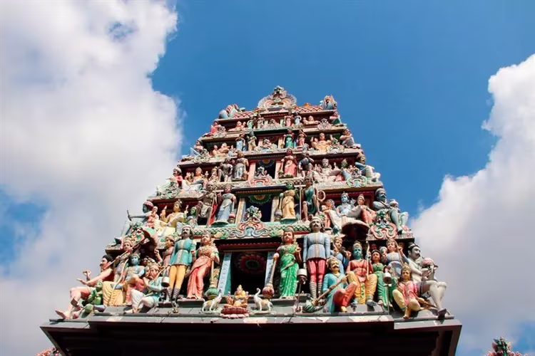 Sri Mariamman Hindu Temple In Singapore History Photo Description